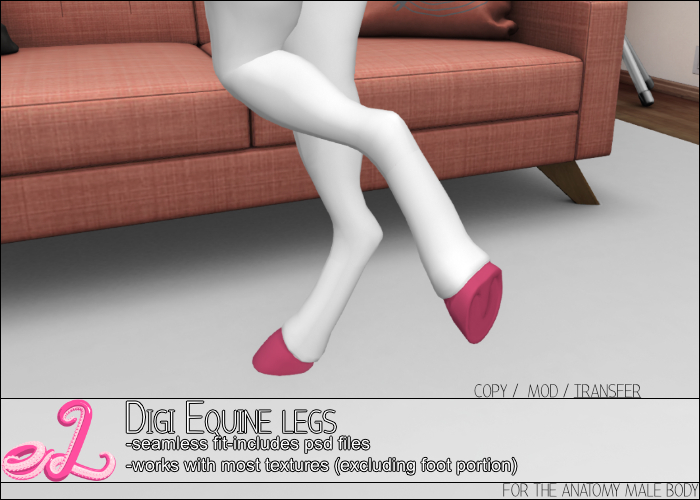 Second Life Marketplace - [eL] DigiLegs Equine for Anatomy Male
